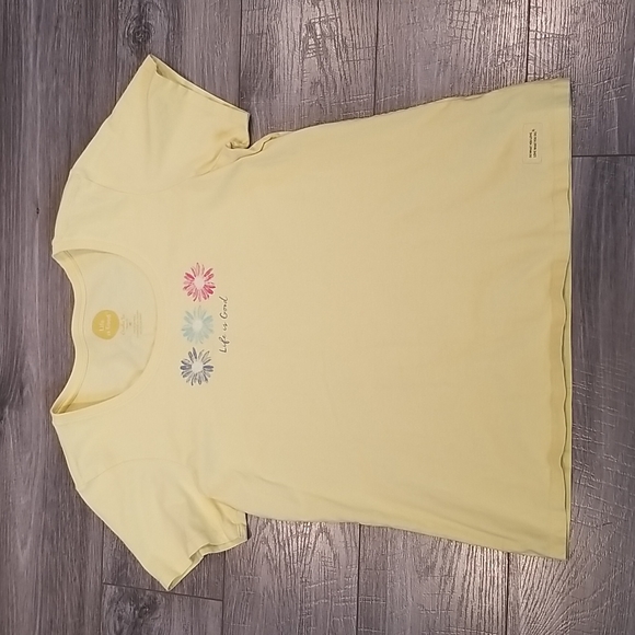 Life Is Good | Tops | Life Is Good 3 Flowers Womens Sz M Crusher Tee ...